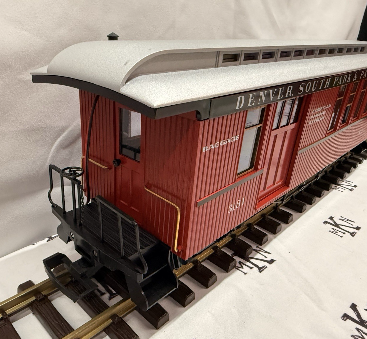 LGB 3181 Denver South Park & Pacific R.R. Baggage Passenger Car G Scal ...