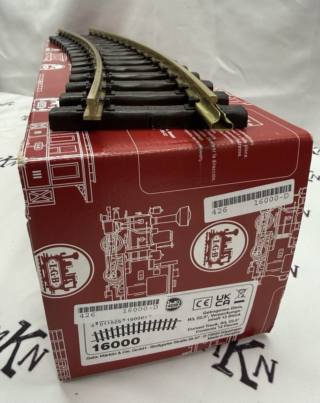 LGB 16000 Curved Track, R3, 22.5, Full Box, 12 PIECES Free Shipping ...