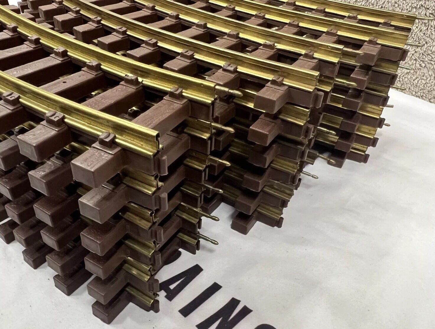 Lionel R1 G-gauge G Scale brass Plastic Lot of 18 pcs 4 Foot Dia. Curv ...