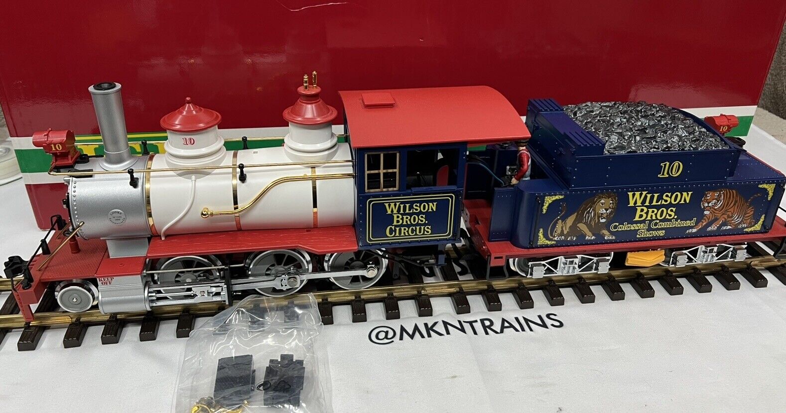 LGB 24192 G Scale Wilson Bros. Circus Mogul Steam Locomotive & Tender ...