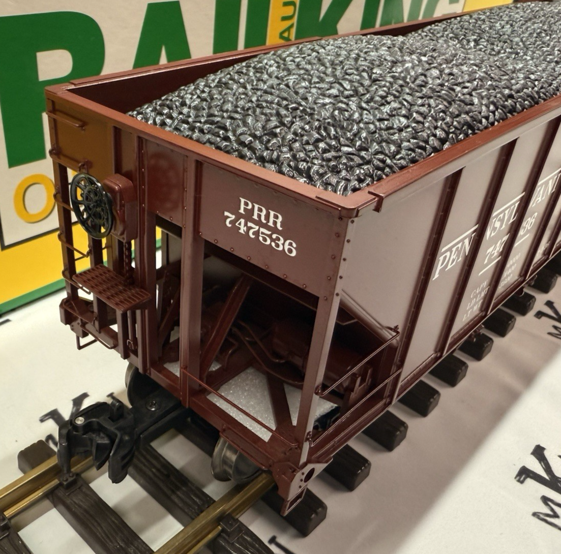 RAILKING One Gauge 70-75015 PRR Pennsylvania Hopper Coal Load #747536 ...